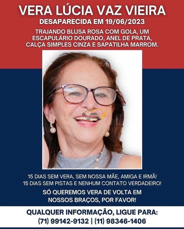 Itabuna Vera Lúcia Segue Desaparecida E Sem Pistas Após 15 Dias O